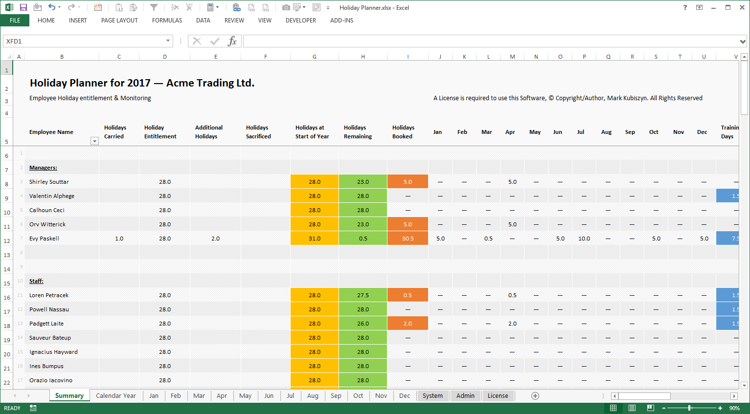 Holiday Planner | Documentation